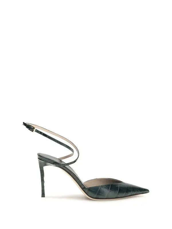 TOM FORD Crocodile-print Leather Pumps - Green