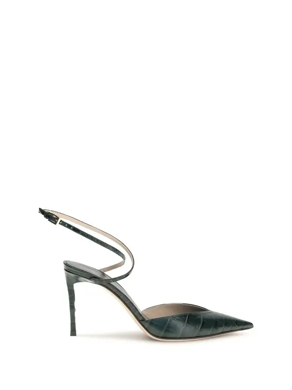TOM FORD Crocodile-print Leather Pumps - Green