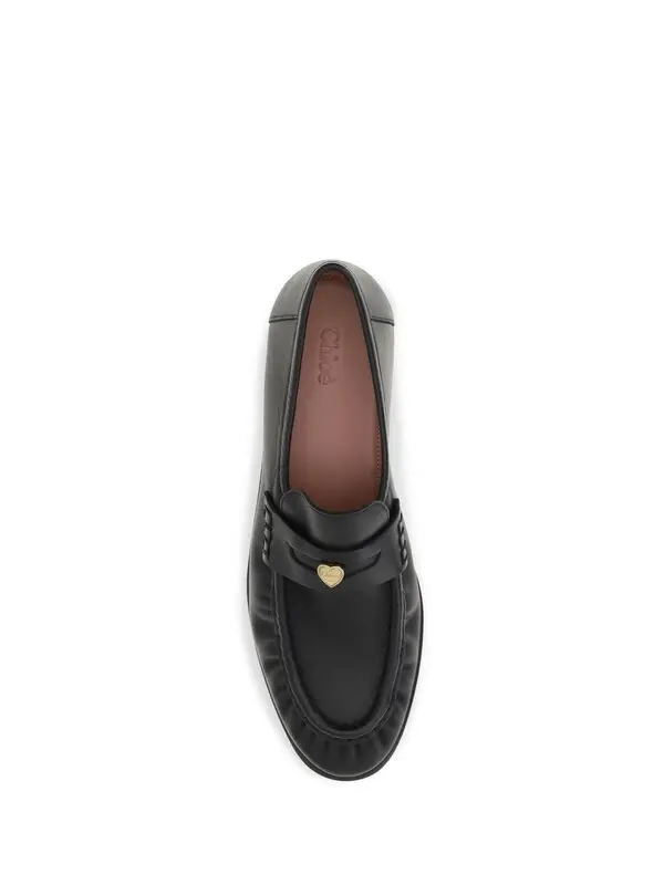Chloé Letti Leather Loafers
