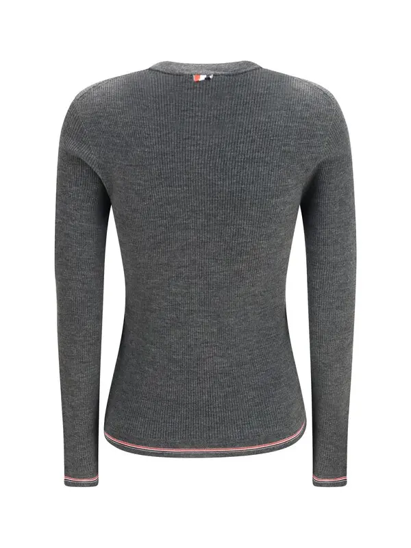 Thom Browne Ribbed Merino Wool Cardigan