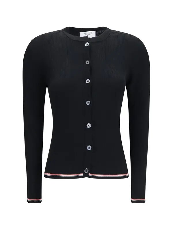 Thom Browne Ribbed Merino Wool Cardigan
