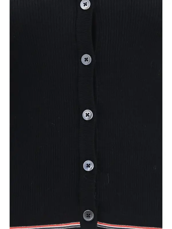Thom Browne Ribbed Merino Wool Cardigan