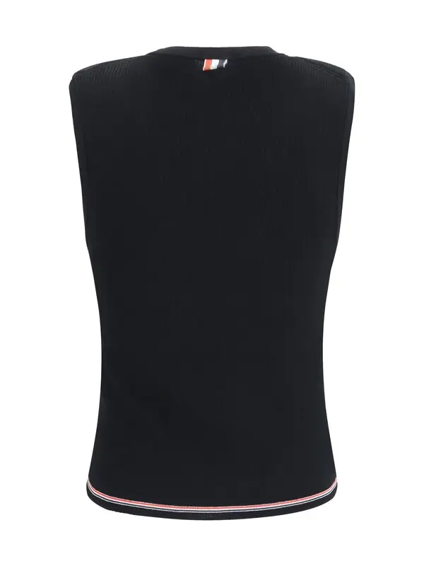 Thom Browne Rwb Merino Wool Top