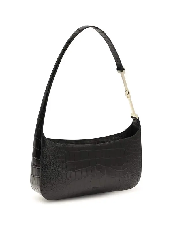 TOM FORD Small Crocodile-print Shoulder Bag - Black