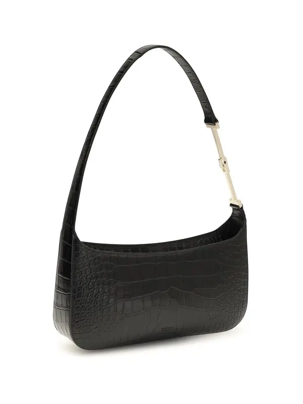 TOM FORD Small Crocodile-print Shoulder Bag - Black