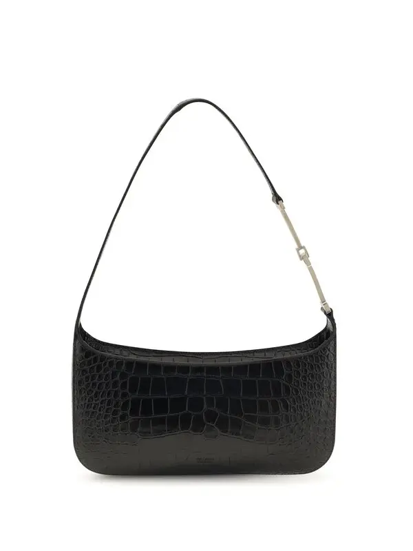TOM FORD Small Crocodile-print Shoulder Bag - Black