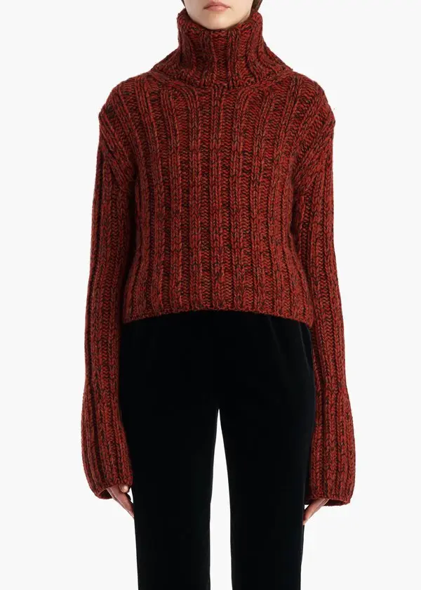 Khaite Kelly Sweater - Rust Multi