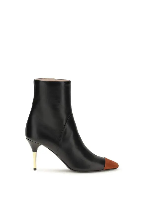 Valentino Garavani Sinead Nappa And Suede Ankle Boots - Black