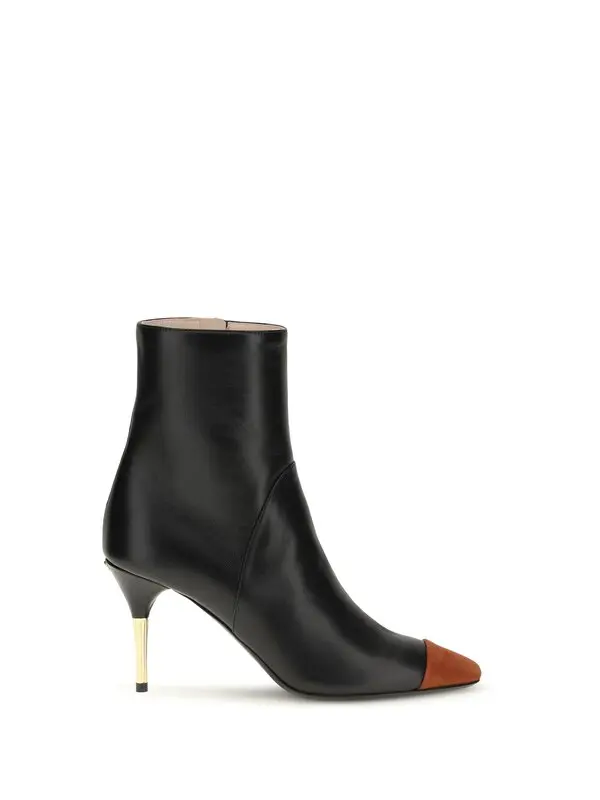 Valentino Garavani Sinead Nappa And Suede Ankle Boots - Black