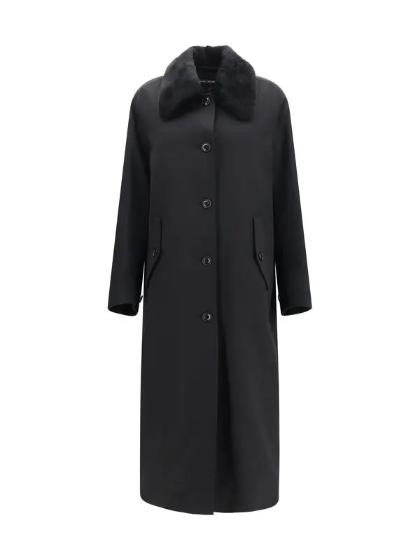 Our Legacy Tundra Coat In Virgin Wool - Black