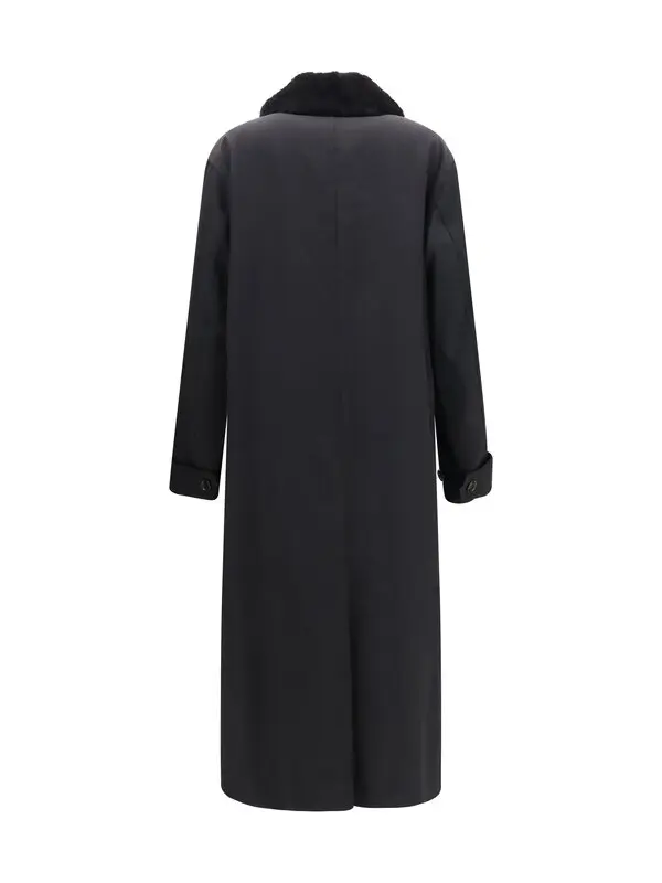Our Legacy Tundra Coat In Virgin Wool - Black