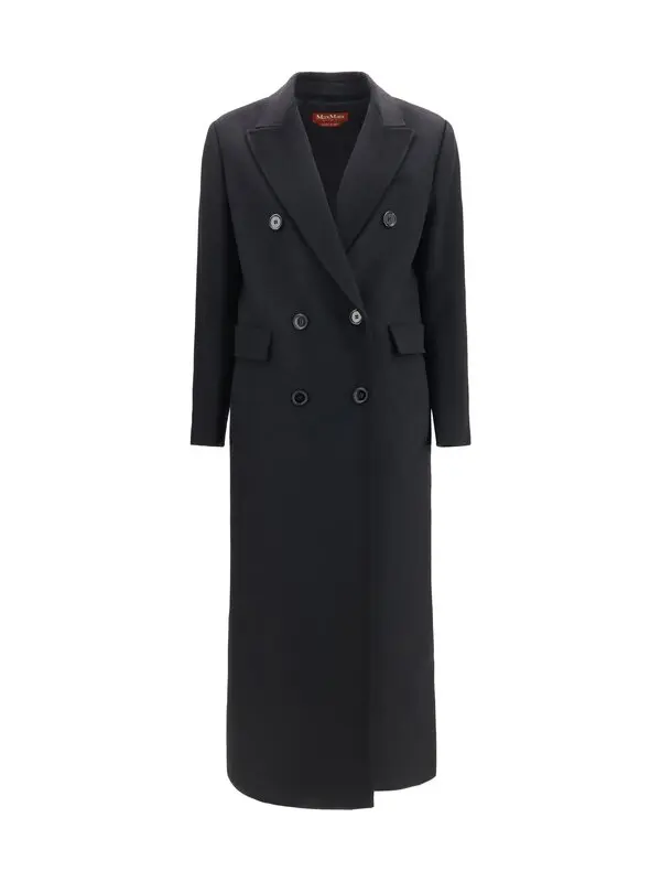Max Mara Effige Virgin Wool Coat - Black