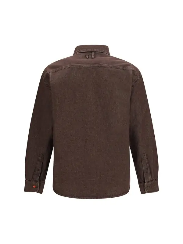 Jacquemus Simon De-nîmes Denim Shirt - Brown