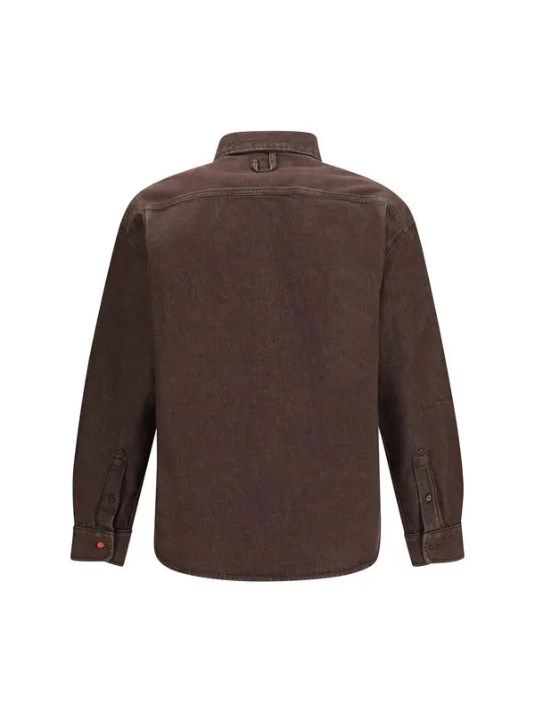 Jacquemus Simon De-nîmes Denim Shirt - Brown