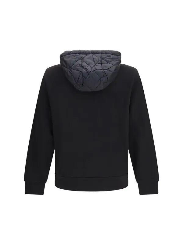 Moncler Hooded Zip-up Sweatshirt - Black