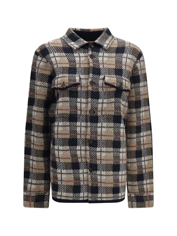 Guest In Residence Checked Cashmere Shirt
