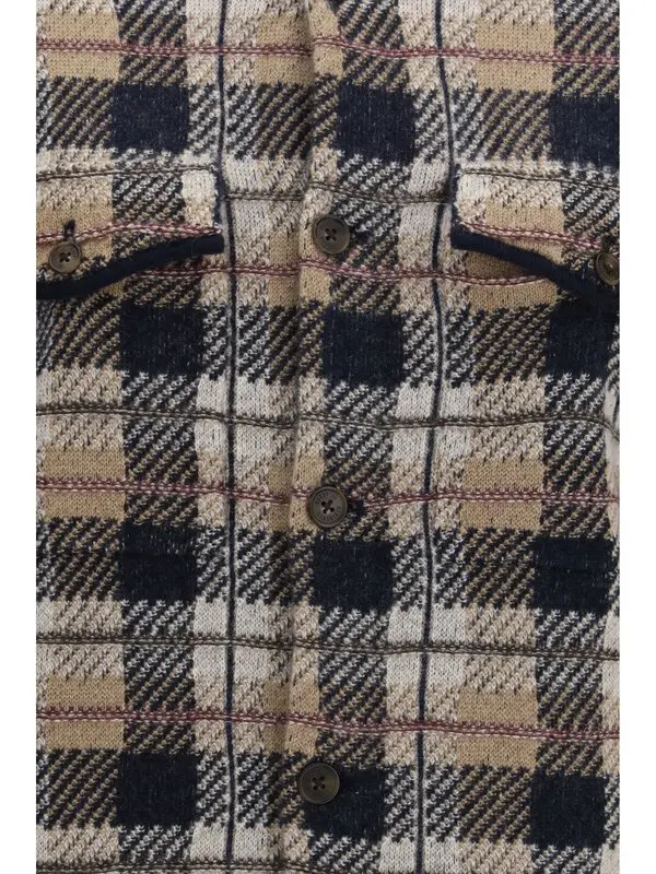 Guest In Residence Checked Cashmere Shirt