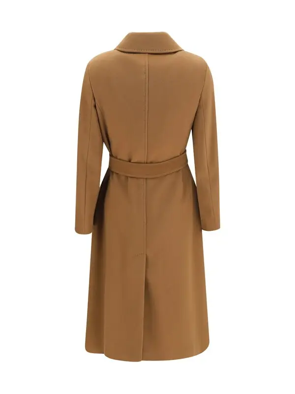 Max Mara Bcollag Coat In Virgin Wool - Cream