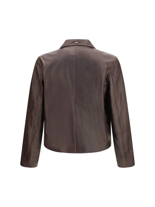 Our Legacy Mini Leather Jacket - Brown