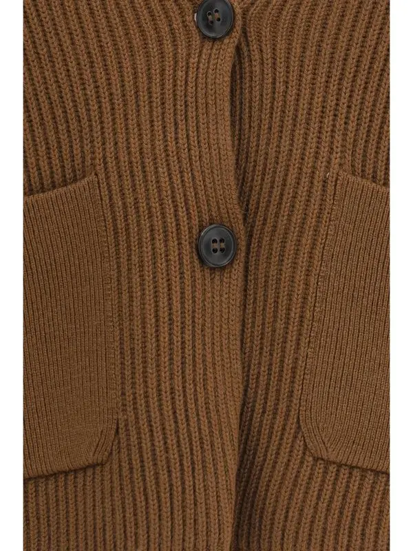 Max Mara Filtro Wool And Cashmere Cardigan - Brown