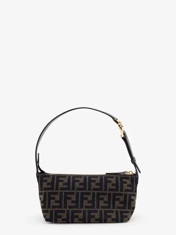 Fendi Vanity Pouch Ff Jacquard Fabric Small Handbag - Multicolor