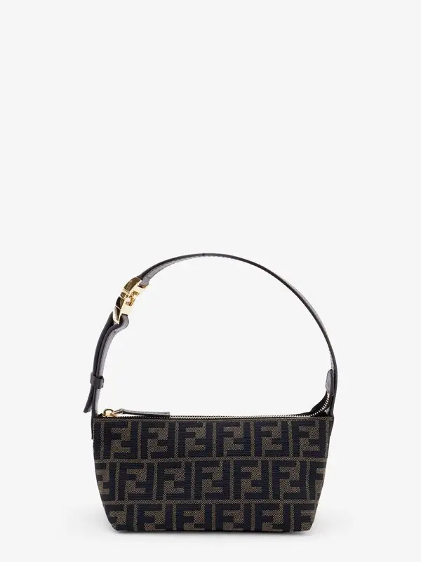 Fendi Vanity Pouch Ff Jacquard Fabric Small Handbag - Multicolor