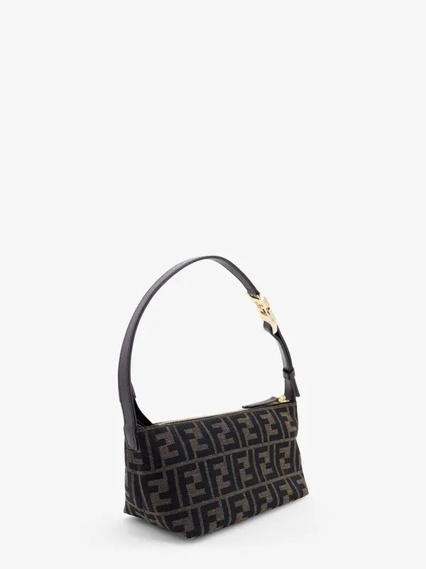 Fendi Vanity Pouch Ff Jacquard Fabric Small Handbag - Multicolor