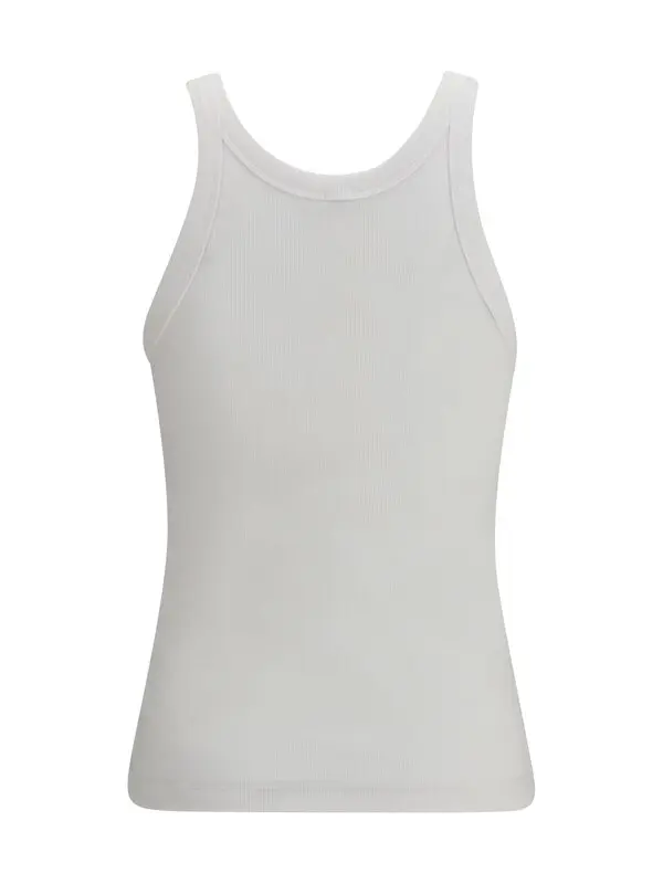 TOTEME Ribbed Cotton Tank Top - White