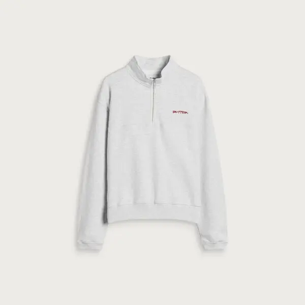 BUTTER GOODS Panel 1/4 Zip Sweatshirt