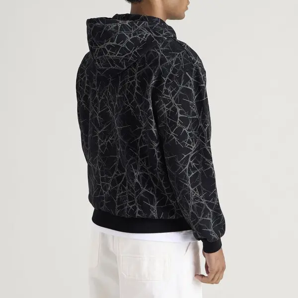 BUTTER GOODS Thorn Camo Waffle Zip Hoodie