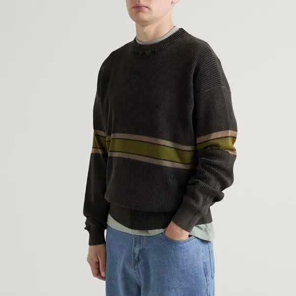 BUTTER GOODS Break Knit Jumper - Washed Black
