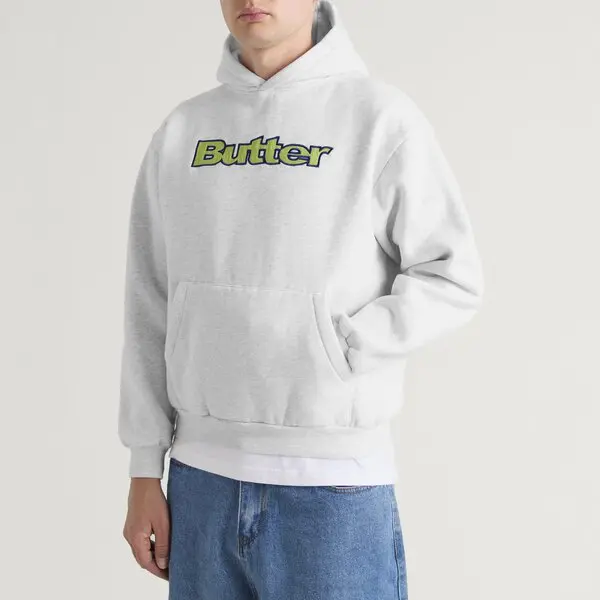 BUTTER GOODS Ripstop Logo Applique Hoodie