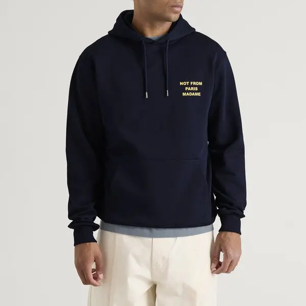 Drole De Monsieur Bold Slogan Hoodie