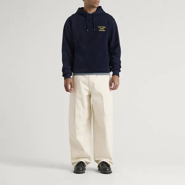 Drole De Monsieur Bold Slogan Hoodie
