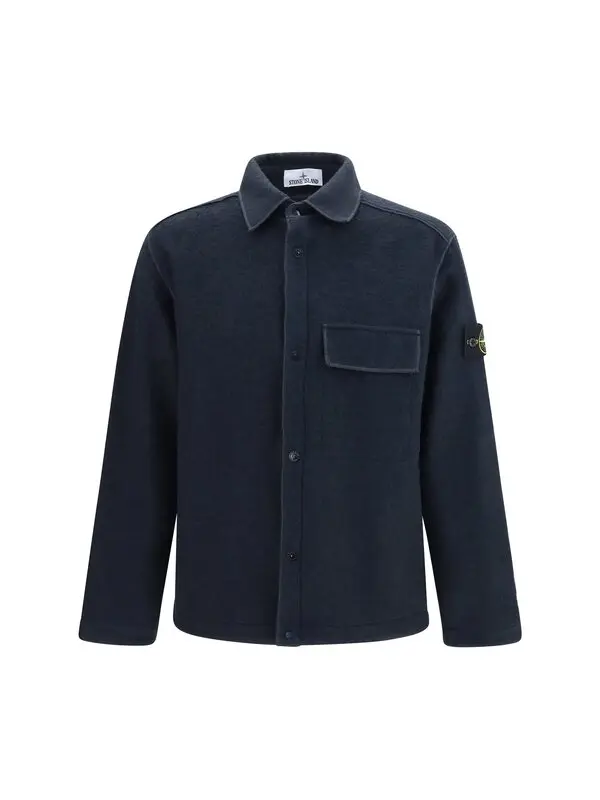 Stone Island Wool-blend Shirt - Blue