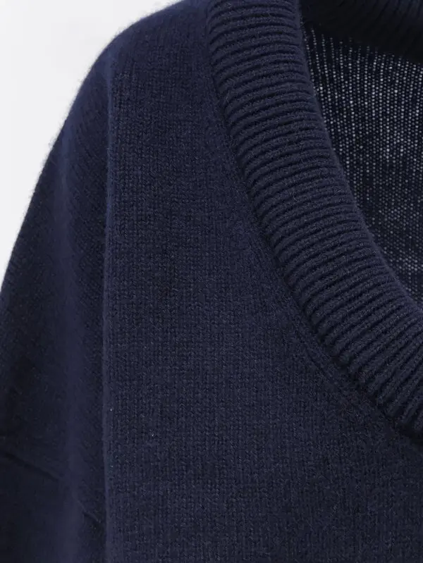 LISA YANG Doria Sweater With Wide Neckline - Blue