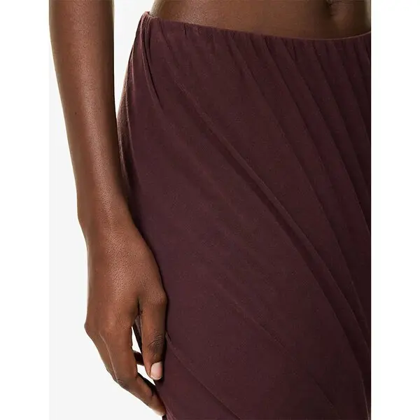 Rick Owens Luna Draped Jersey Mini Skirt