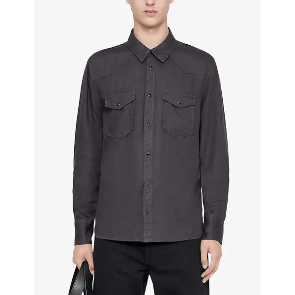 ALLSAINTS Hanway Double-pocket Woven Shirt