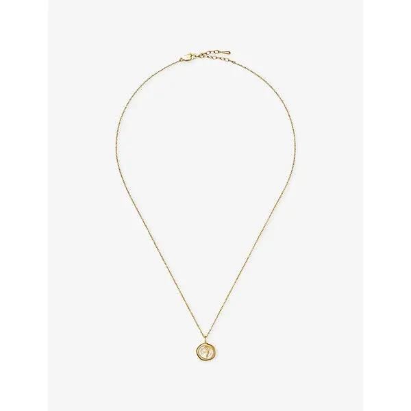 MISSOMA Harris Reed Taking Flight Mini 18ct Plated Brass Pendant Necklace - Gold
