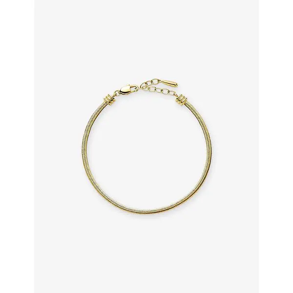 MISSOMA Thin Snake 18ct Yellow Pvd Plated Stainless-steel Chain Bracelet - Gold