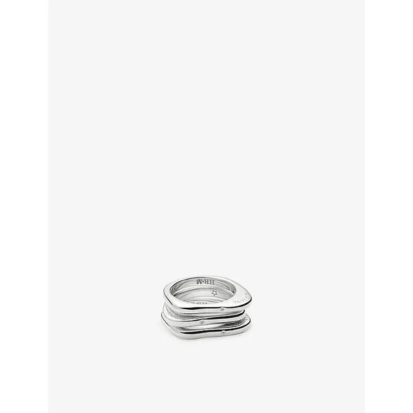MISSOMA Harris Reed Self Love -plated Stacking Rings - Silver