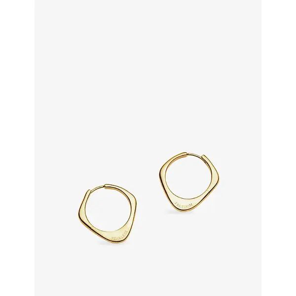 MISSOMA Harris Reed Fearless Medium 18ct Yellow- Plated Brass Hoop Earrings - Gold