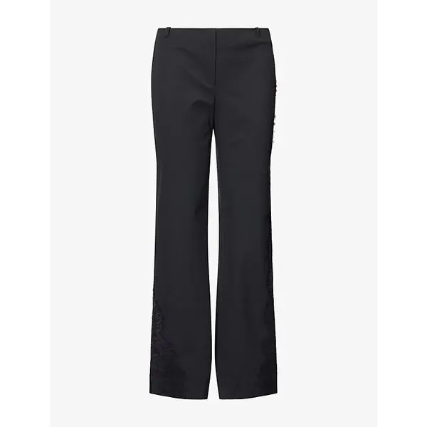 SAMSOE SAMSOE Sabonnie Lace-trim Woven Trousers