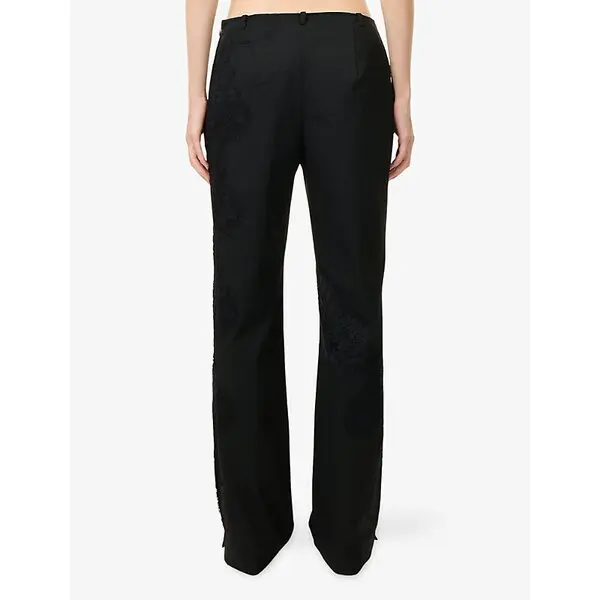 SAMSOE SAMSOE Sabonnie Lace-trim Woven Trousers
