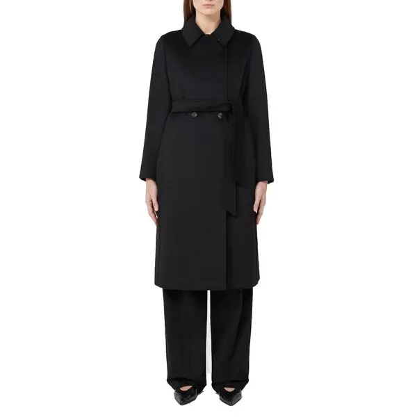Max Mara Bcollag Wool Coat - Black