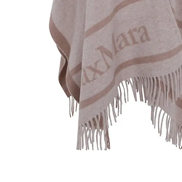Max Mara Pirania Wool Cape - Cream