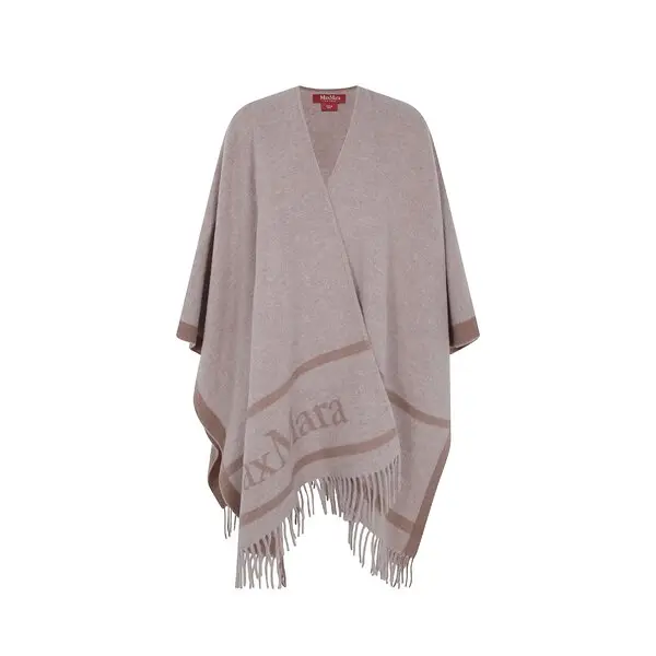 Max Mara Pirania Wool Cape - Cream