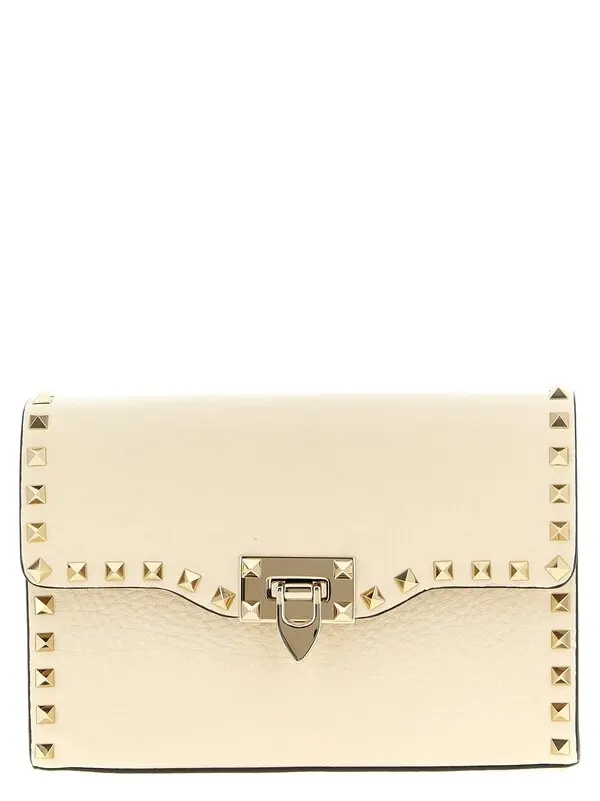 Valentino Garavani Rockstud' Small Shoulder Bag - White