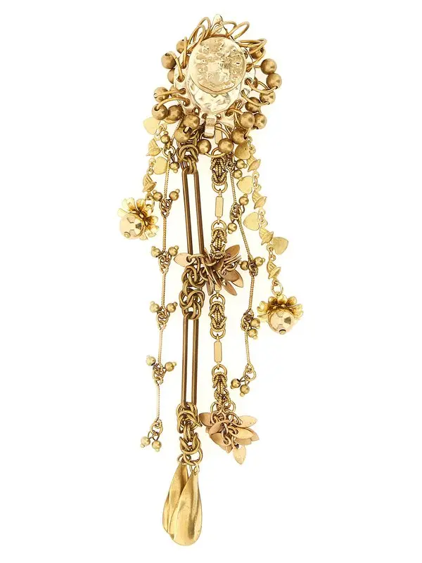 Dries Van Noten Cascade Pendant Brooches - Gold