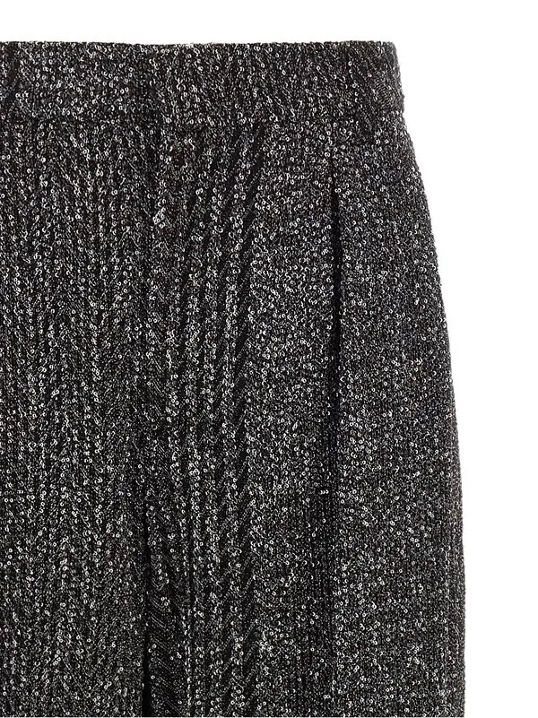 Missoni Lamé And Sequin Yarn Pants - Black